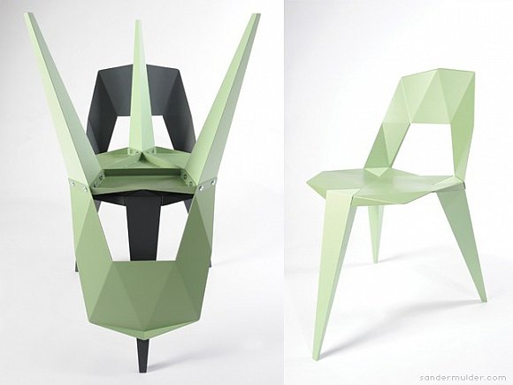 Pythagoras, Origami Chairs by Sander Mulder - Gessato