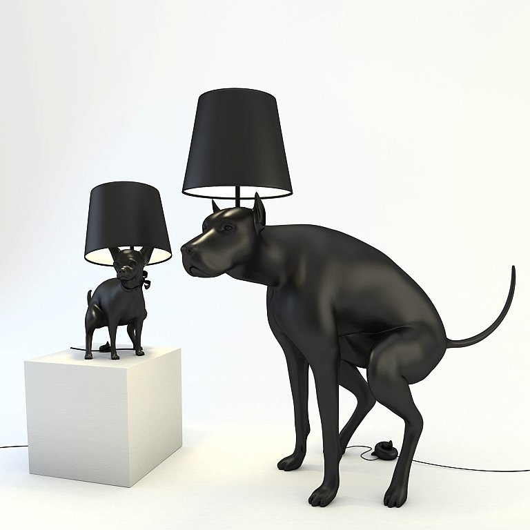 Pooping Dog Lamps by Whatshisname - Gessato
