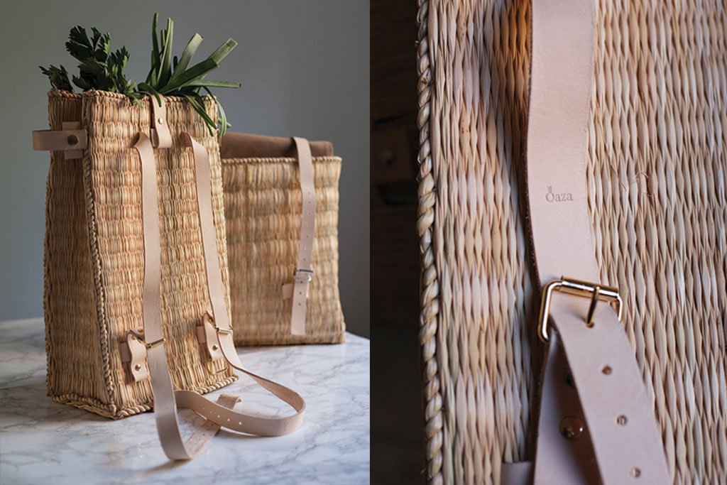 Oaza Woven Wicker Backpacks - Gessato