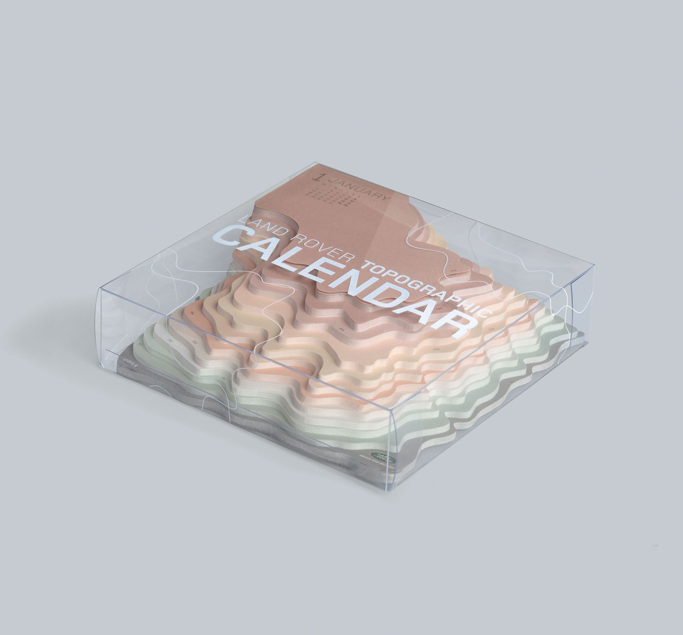 Topographic Calendar by Zeynep Orbay for Land Rover - Gessato