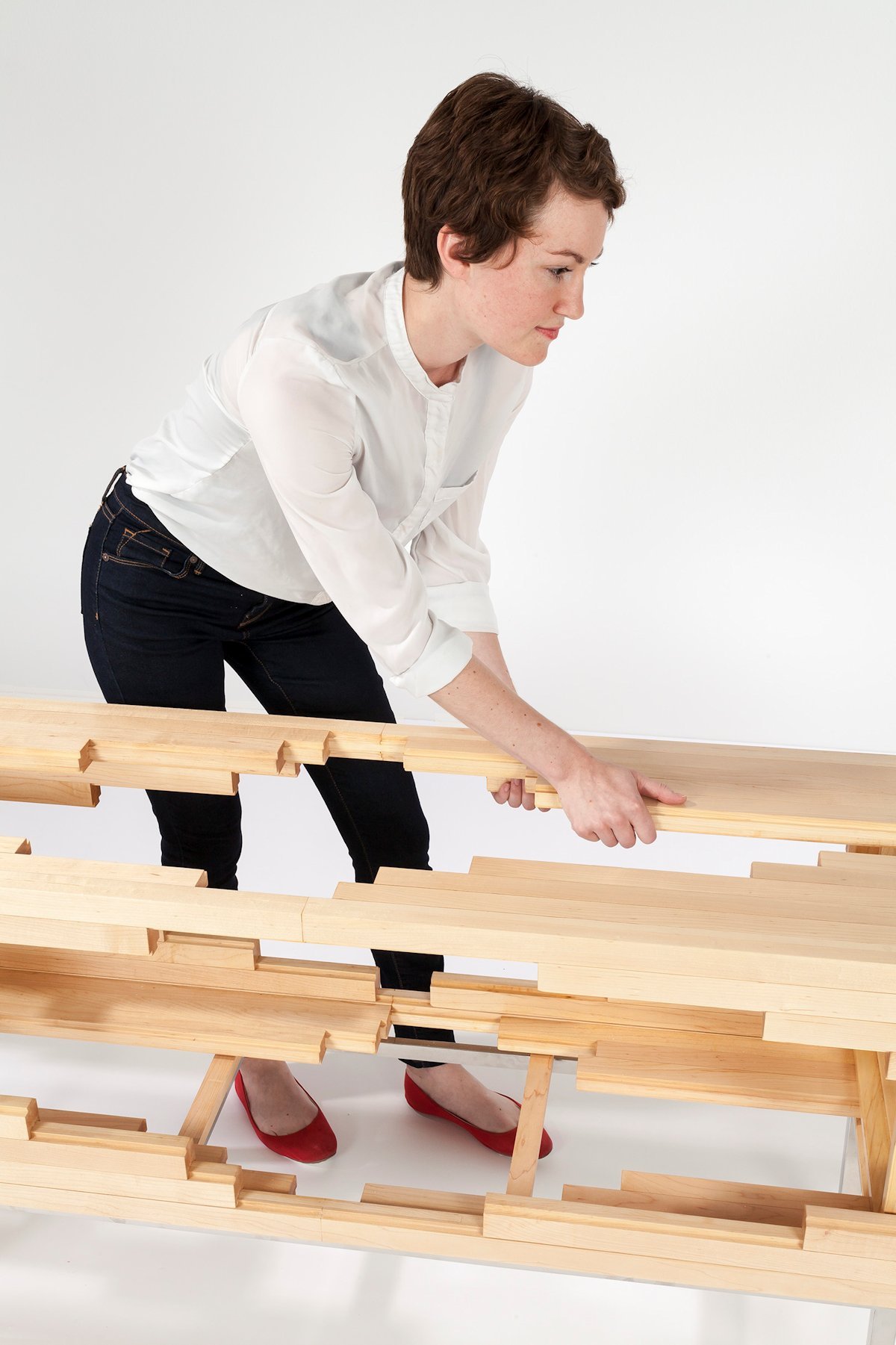 Wooden Cabinet “Explodes” Into Unique Kinetic Design - Gessato