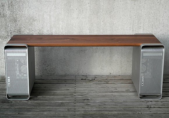 Office Furniture Upcycled from Outdated Mac Computers - Gessato