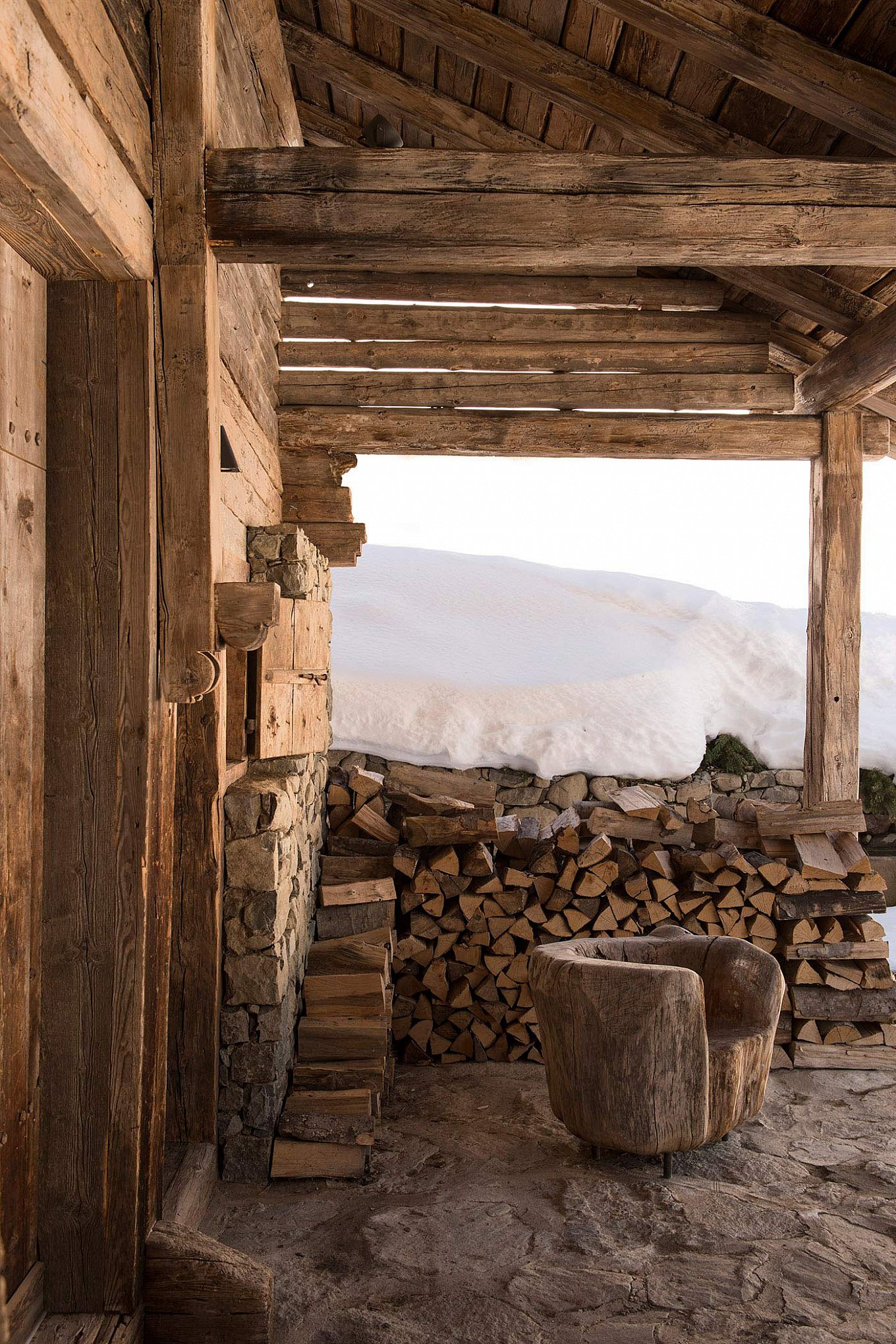 A Rustic-Chic Home In The French Alps - Gessato