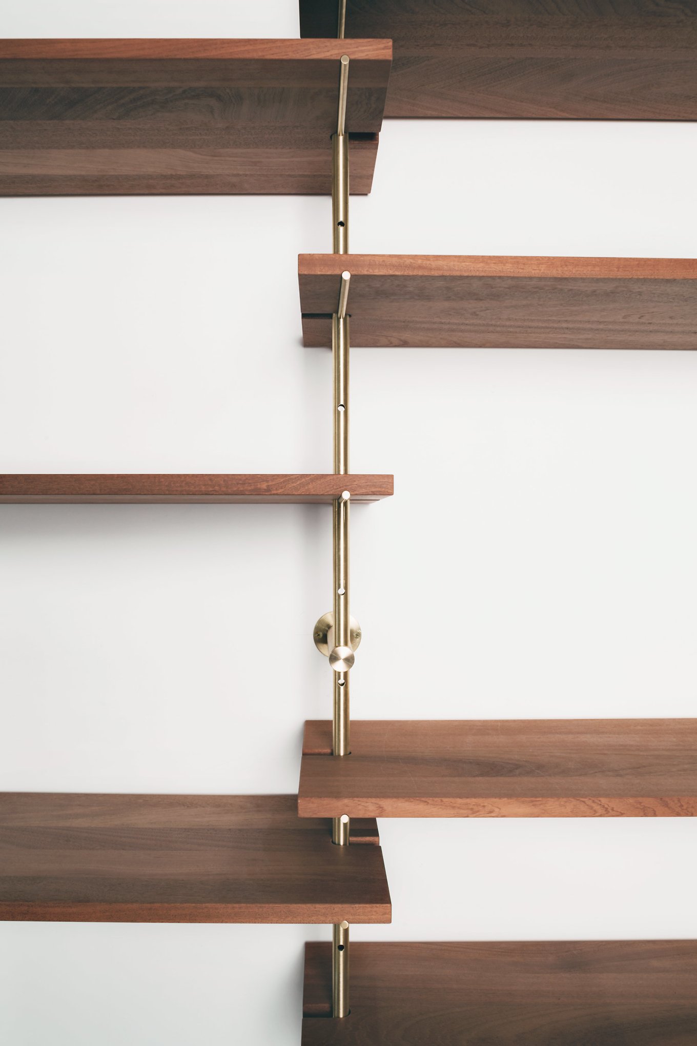 Brass Rail Shelving - Gessato