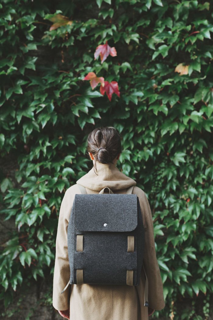 The Lasso Felt Backpack - Gessato