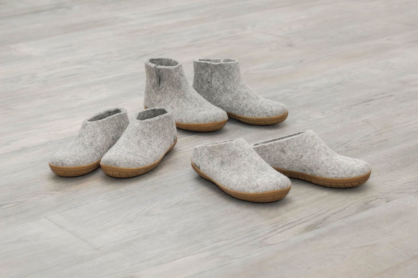 Glerups' Handmade Felt Footwear Collection - Gessato