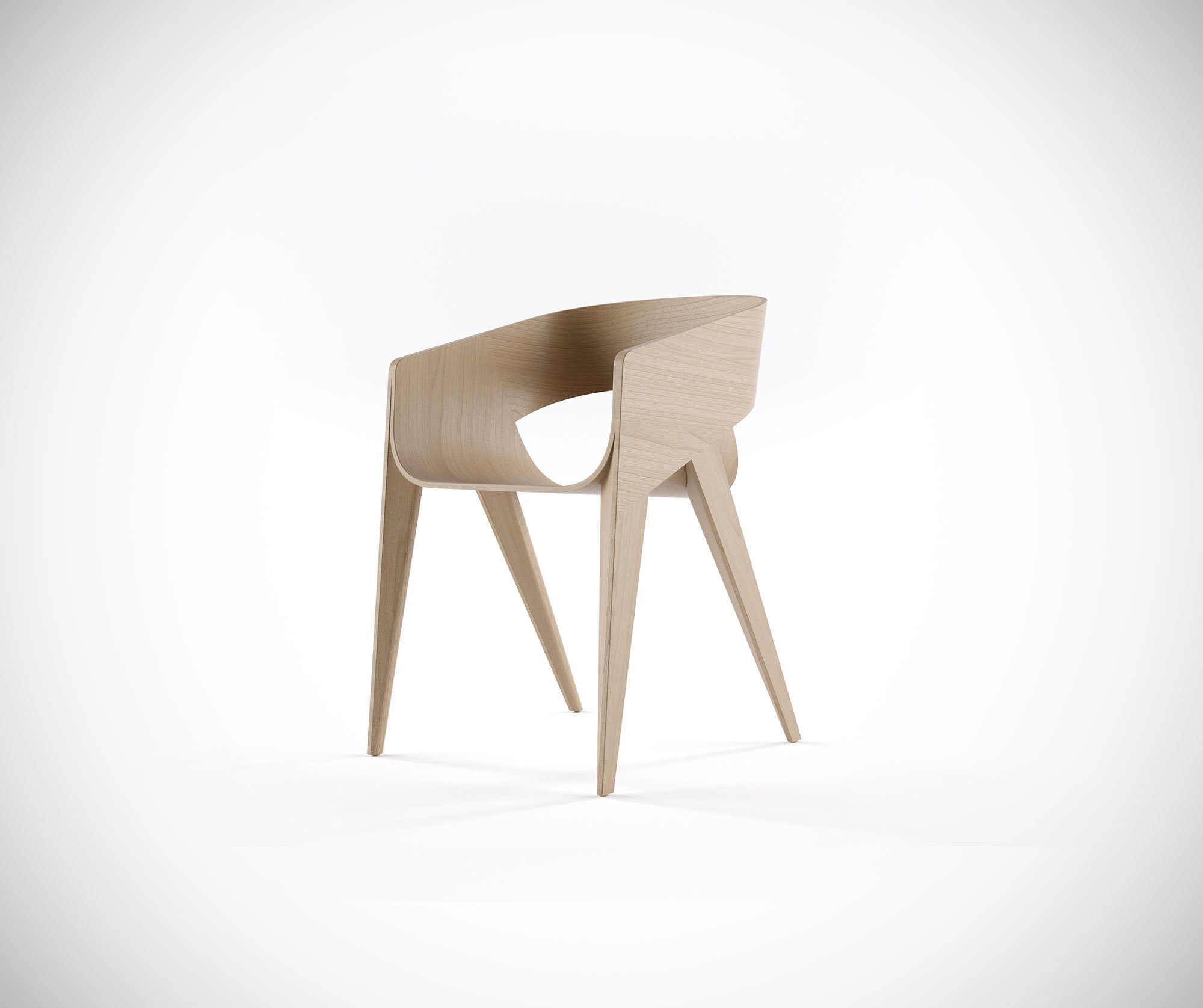 The Elegant And Minimalist SLIM Chair By Christophe de Sousa - Gessato
