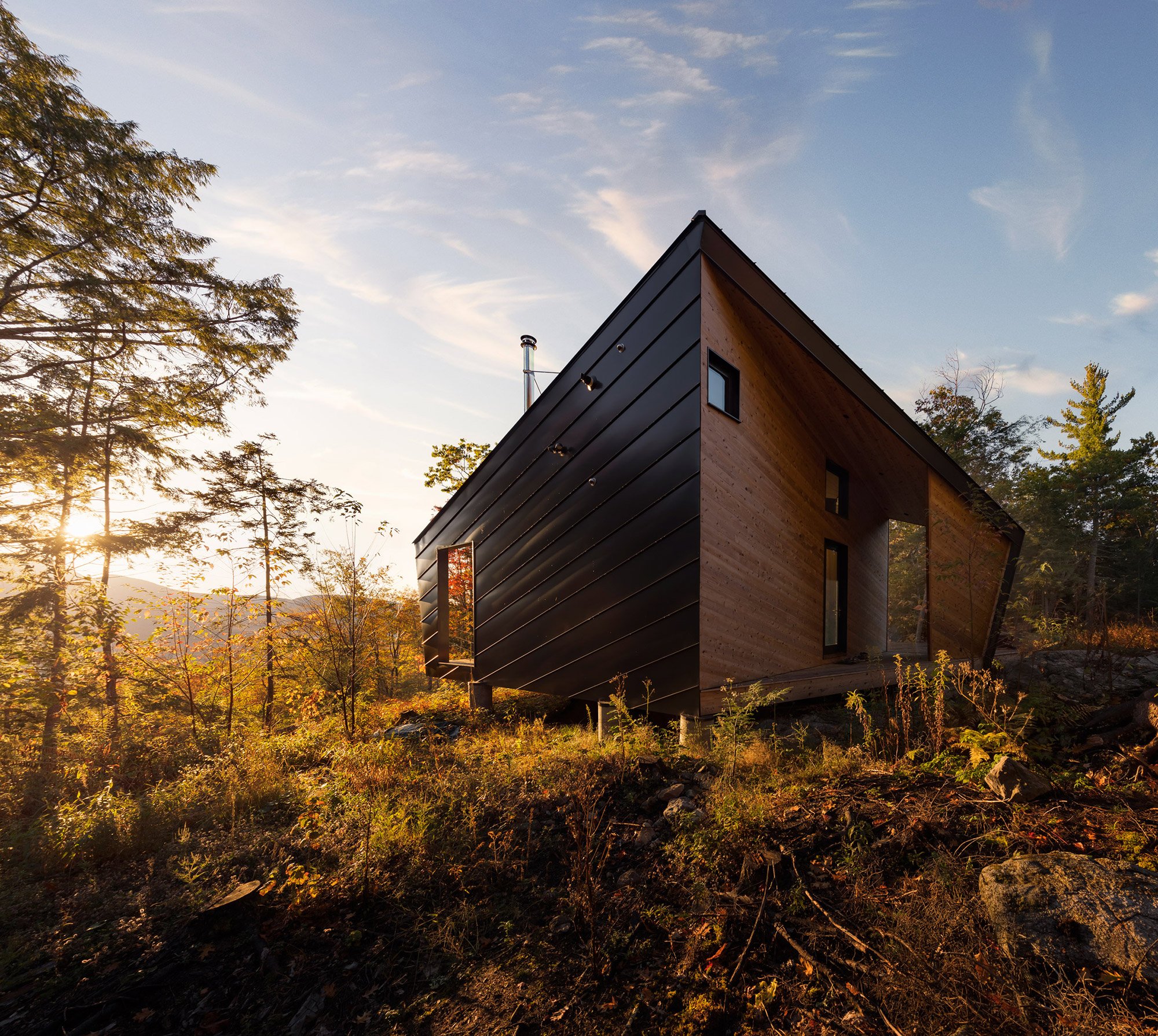 Cabin On A Rock - Gessato