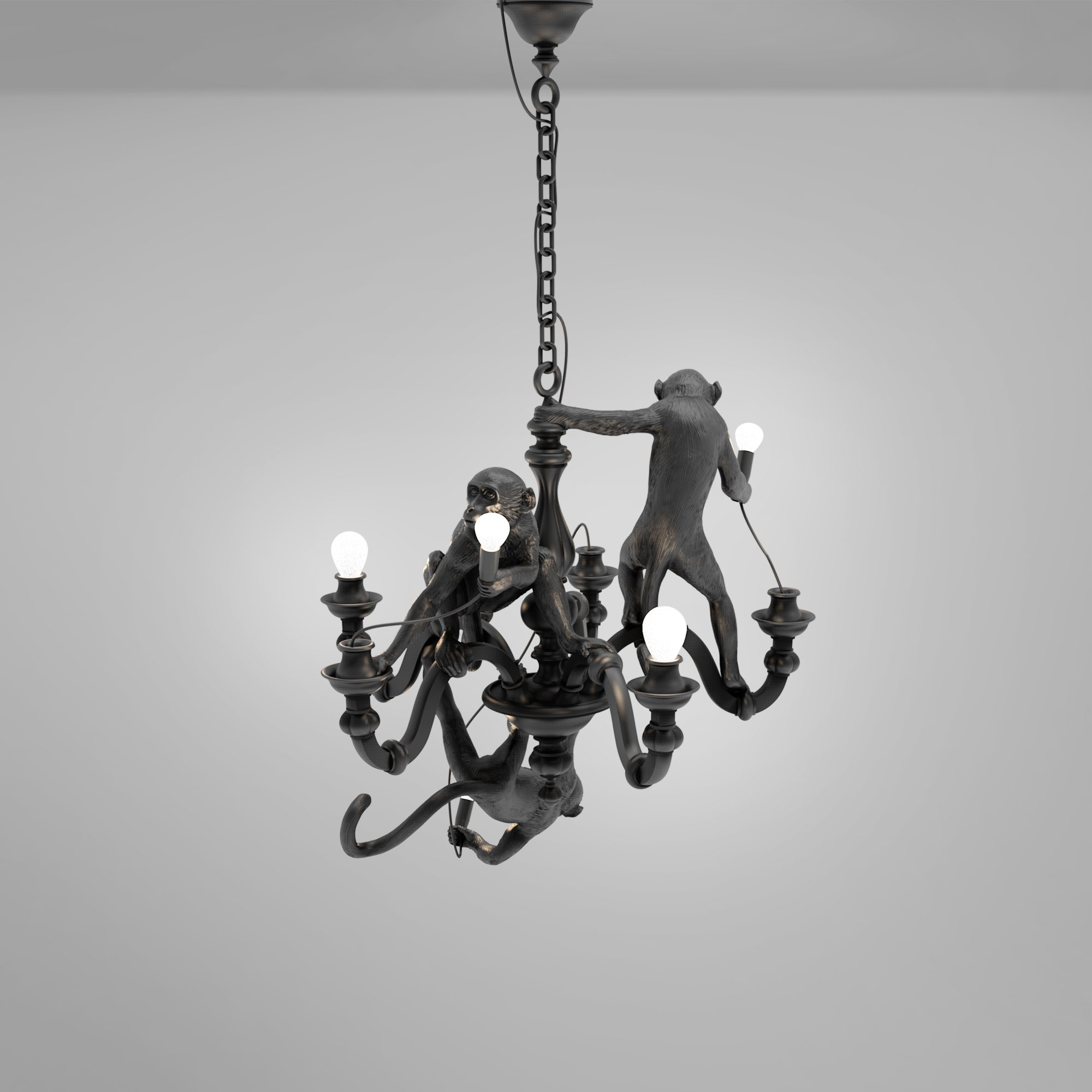 The Seletti Monkey Chandelier - Gessato