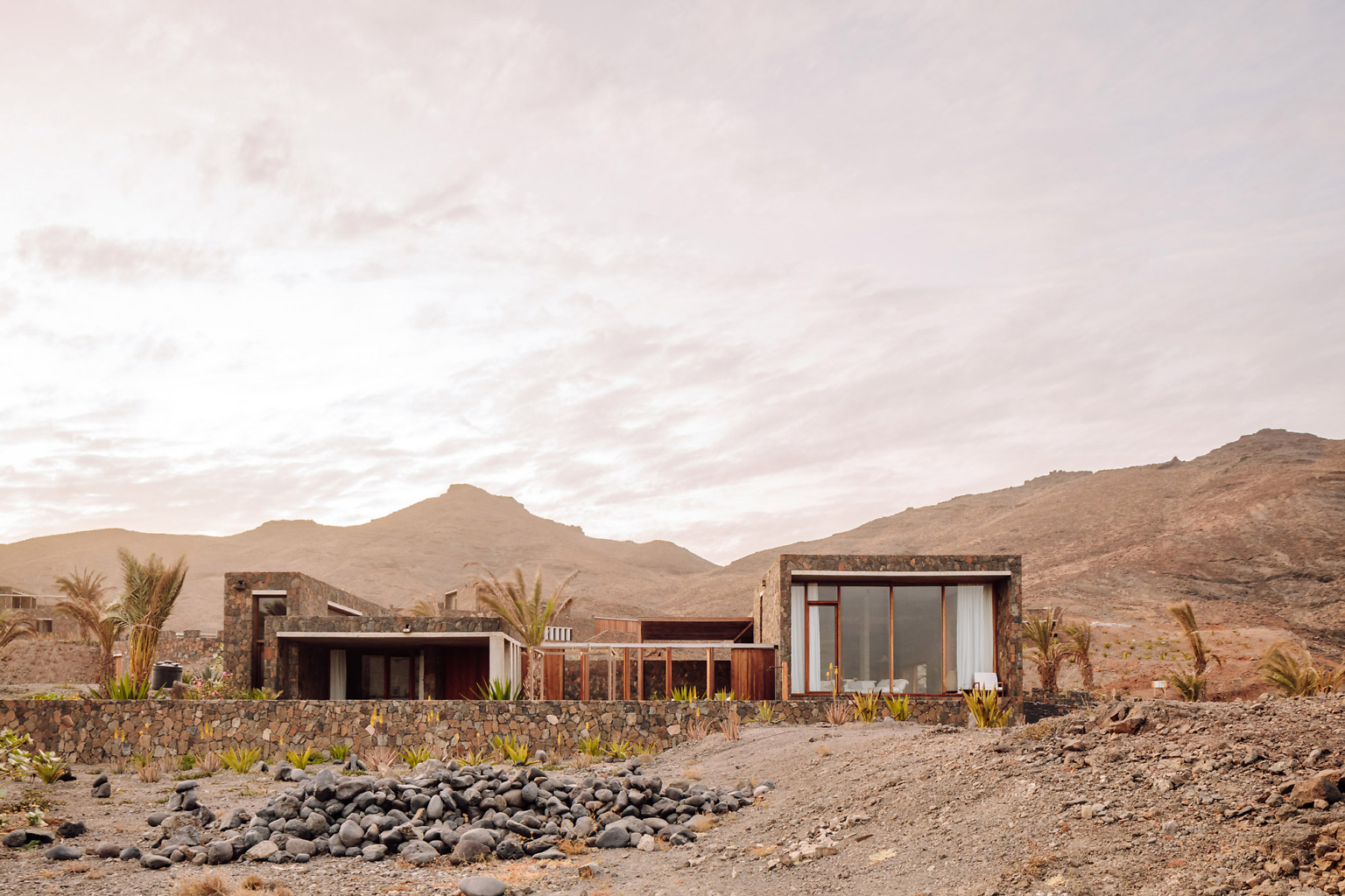 Contemporary Stone Villas Built Among the Hills of Cape Verde - Gessato