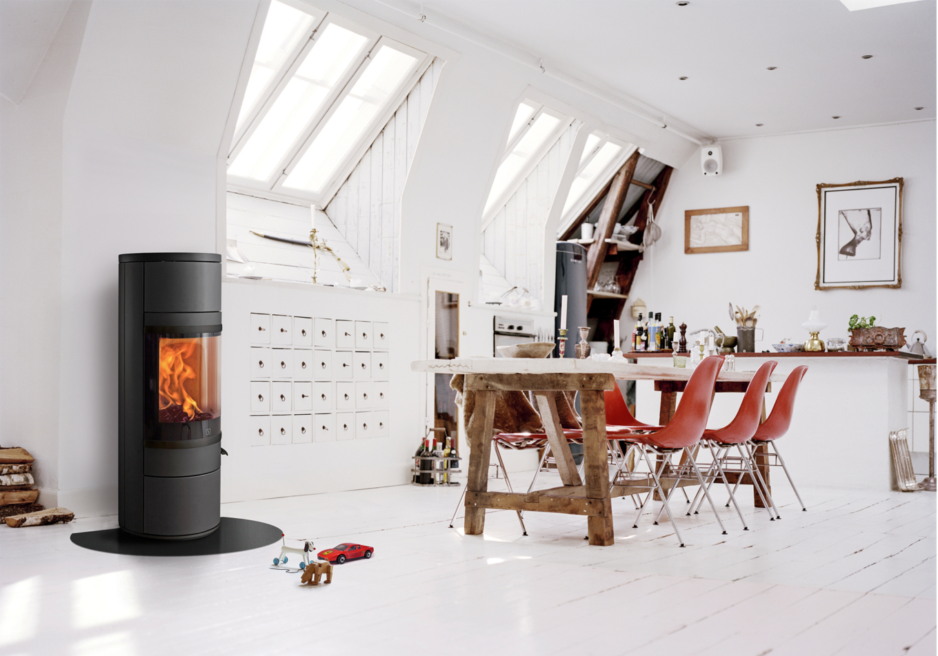 Modern Wood Burning Stove Designs for Cozy Homes - Gessato