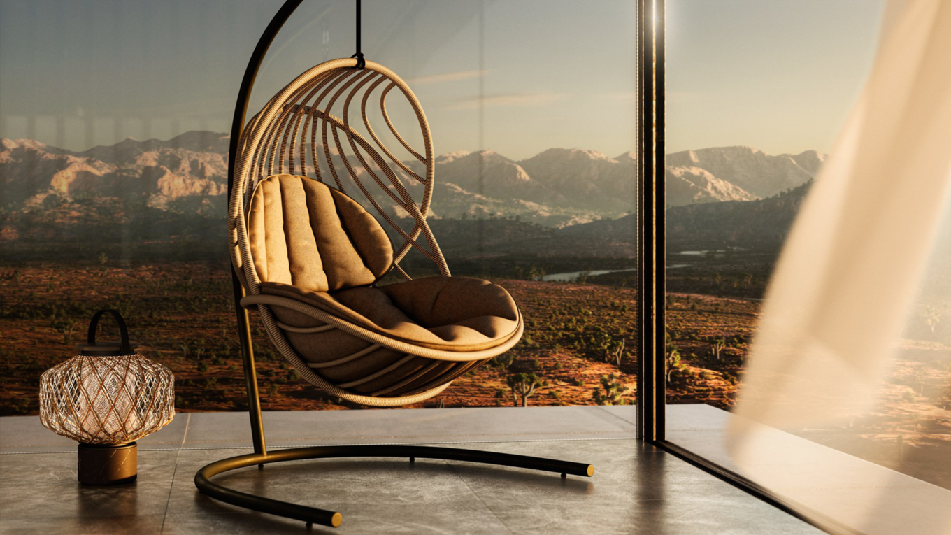 The KIDA Hanging Lounge Chair - Gessato