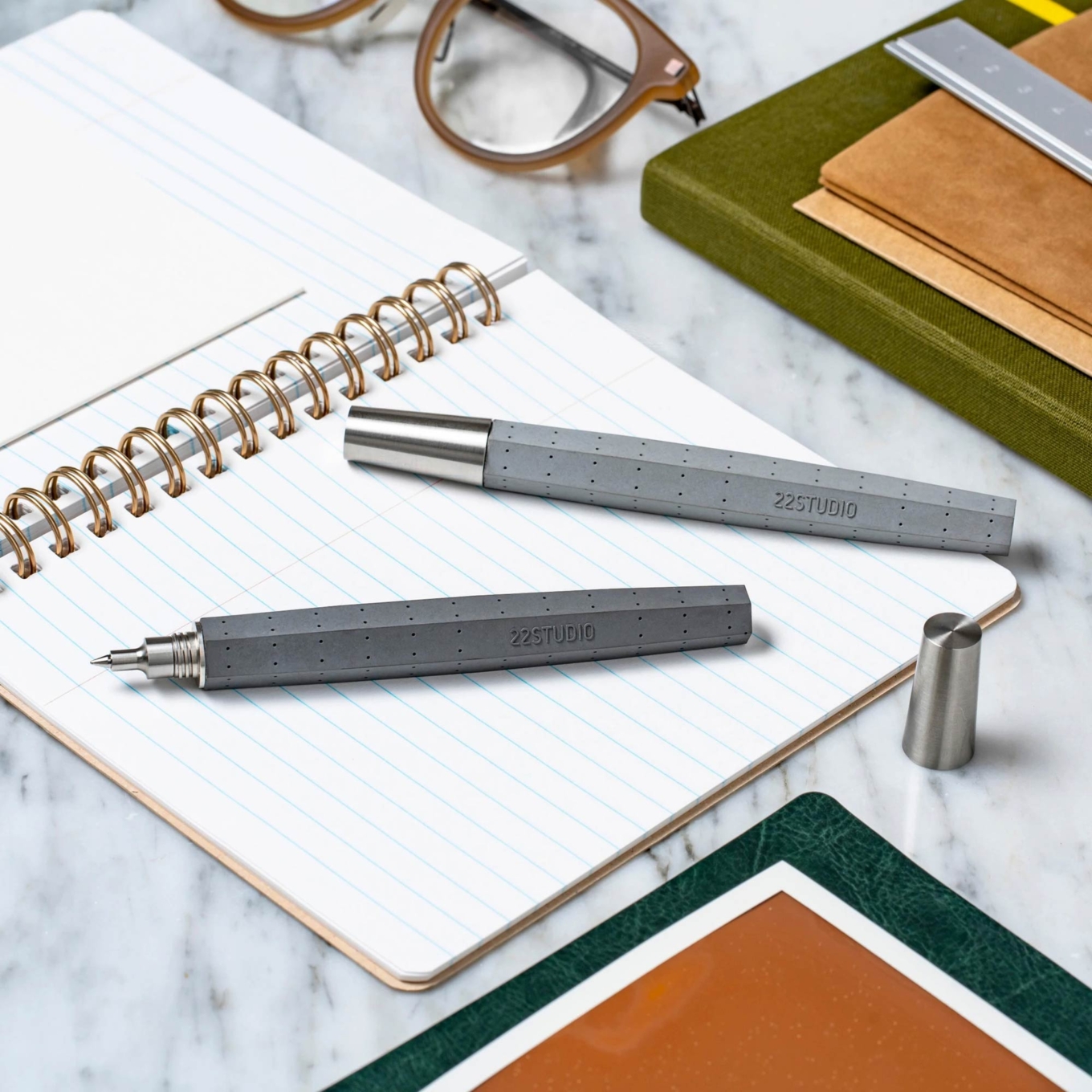 22Studio's Module Series of Concrete Writing Tools - Gessato