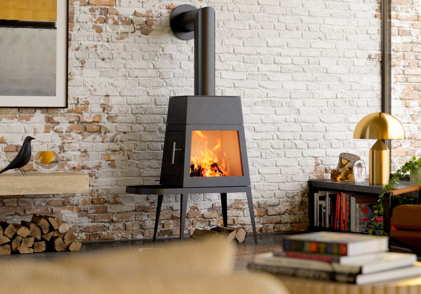 Modern Wood Burning Stove Designs for Cozy Homes - Gessato